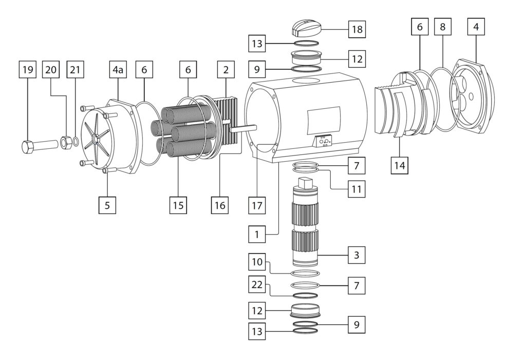 Pneumatic Actuator Double Acting Type 1 WM250 | Nor-Am Management LLC