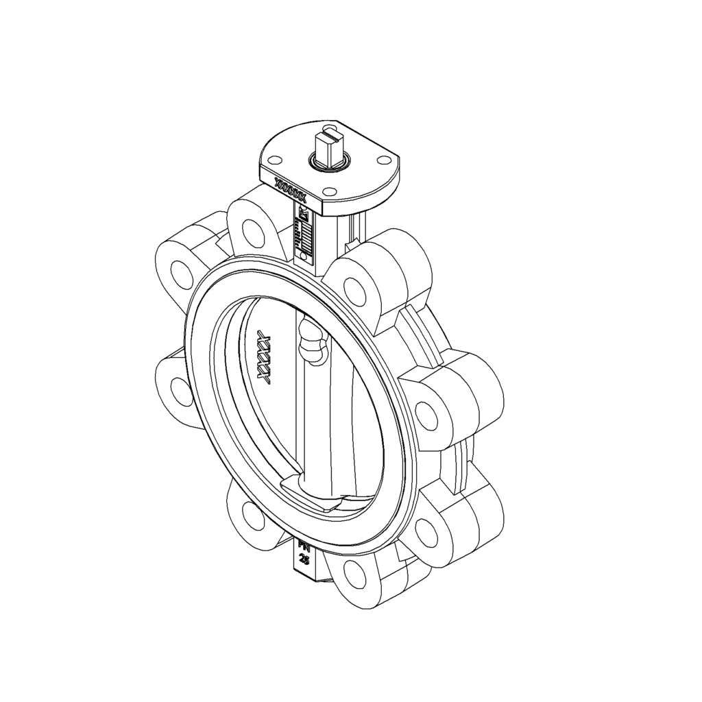 Butterfly Valve L DN500 JIS 10K | Nor-Am Management LLC