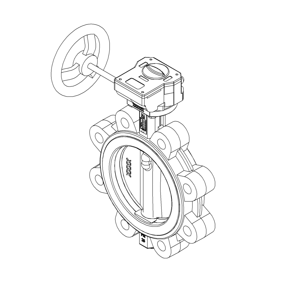 Butterfly Valve L DN450 JIS 10K | Nor-Am Management LLC