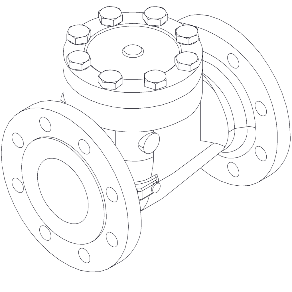 Swing Check Valve DN50 PN16 | Nor-Am Management LLC