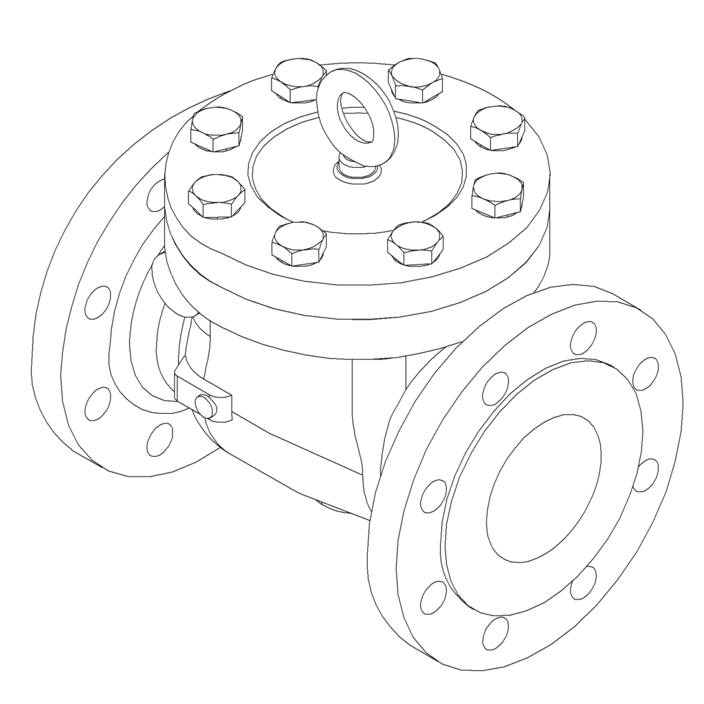 Swing Check Valve DN65 PN16 | Nor-Am Management LLC
