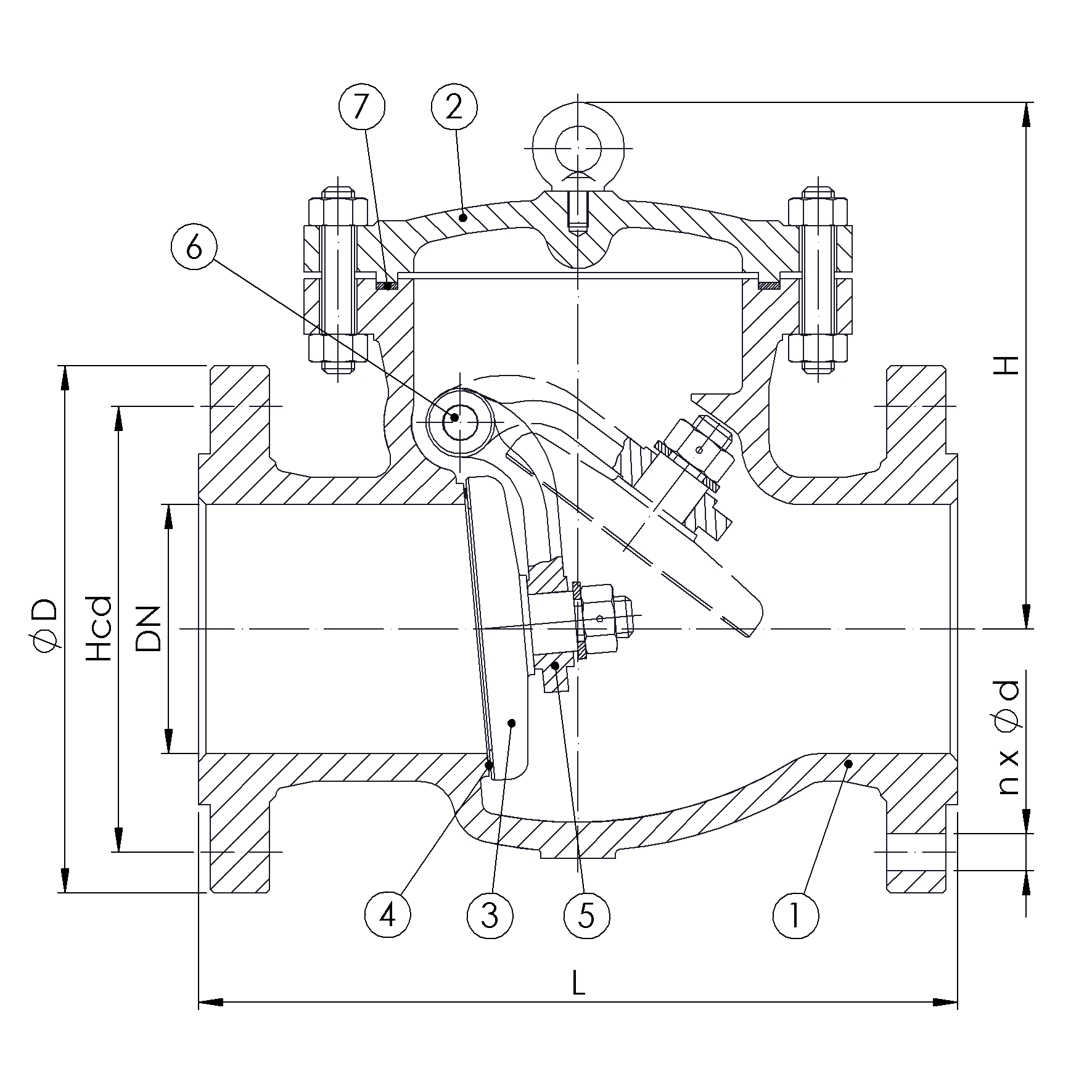 Swing Check Valve DN80 PN16 | Nor-Am Management LLC