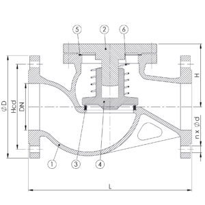 Lift Check Valve DN32 PN16 | Nor-Am Management LLC
