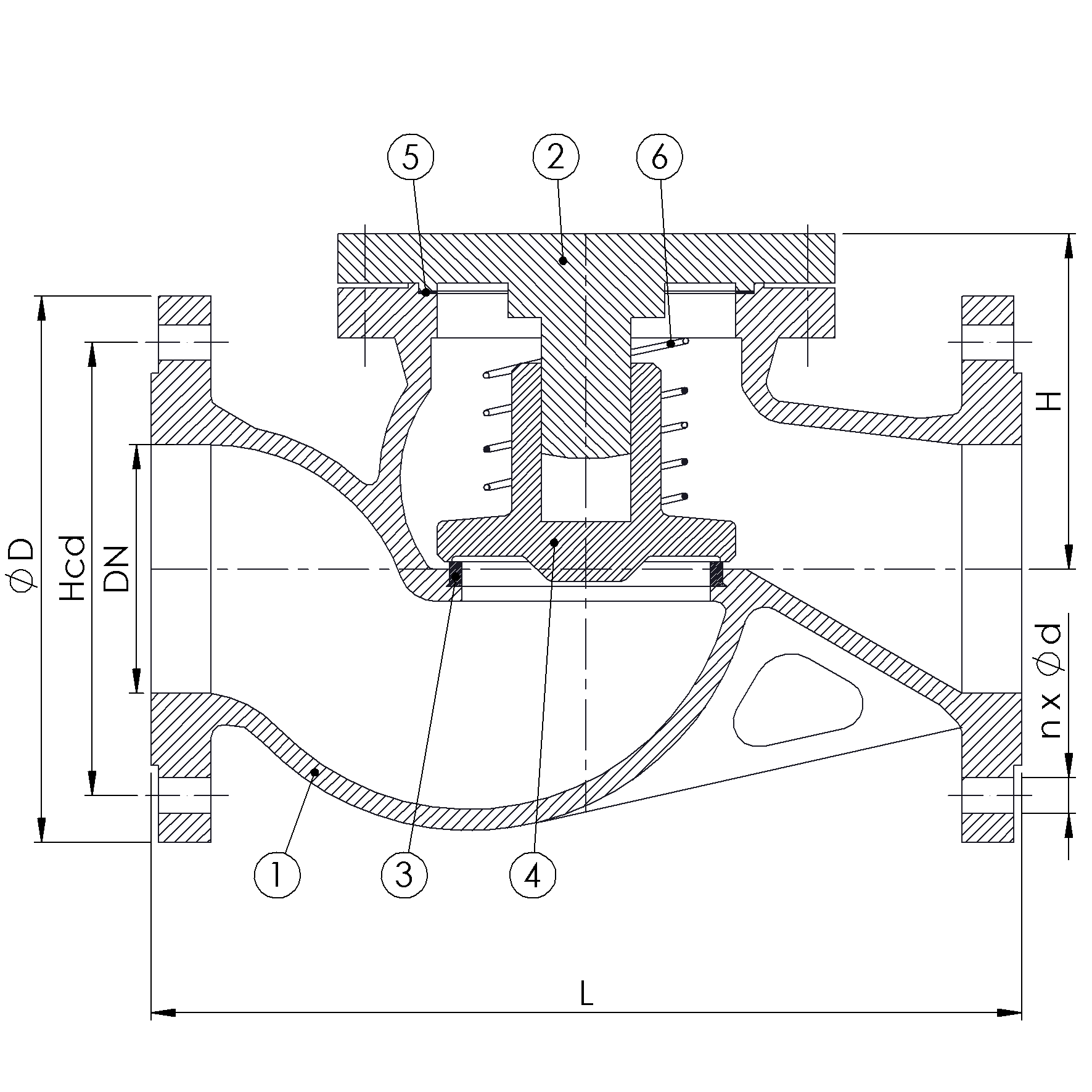 Lift Check Valve DN65 PN16 | Nor-Am Management LLC