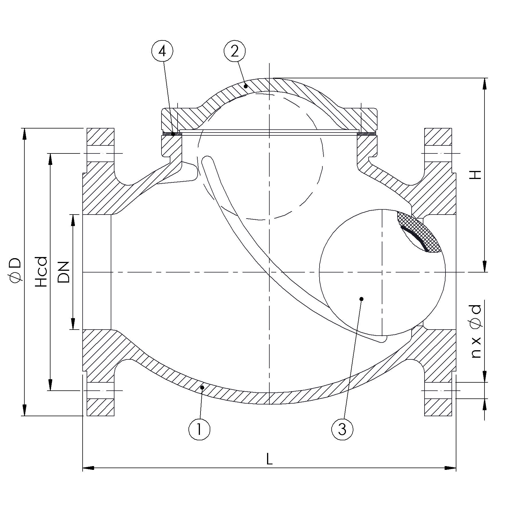 Ball Check Valve DN65 PN10 | Nor-Am Management LLC