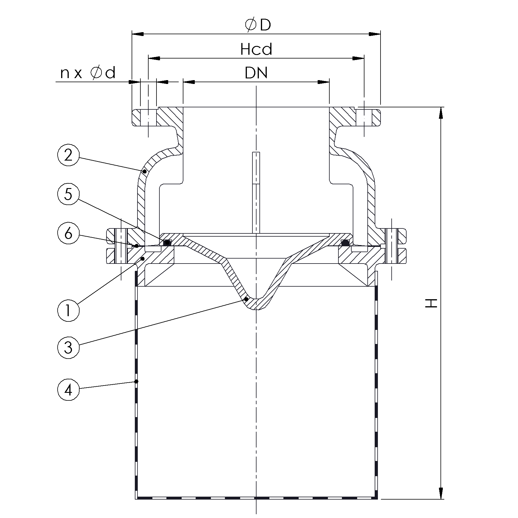 Foot Valve DN80 PN10 | Nor-Am Management LLC