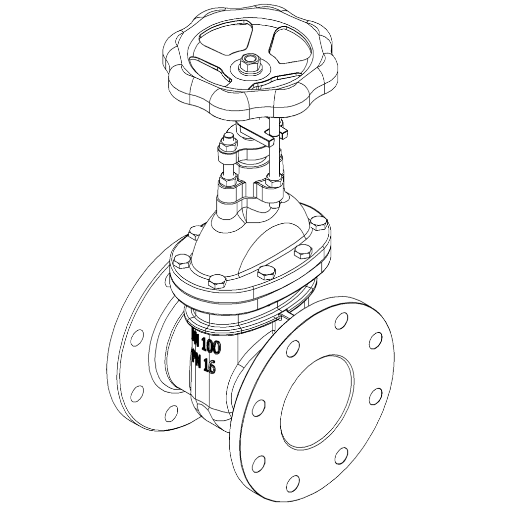 Gate Valve DN50 PN10 | Nor-Am Management LLC