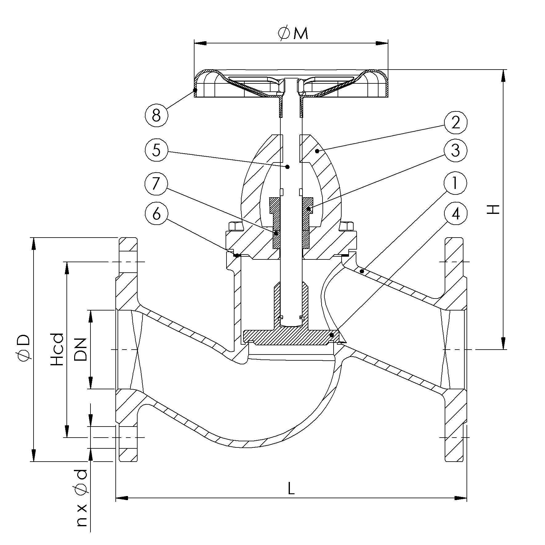 Globe Valve DN32 PN16 | Nor-Am Management LLC