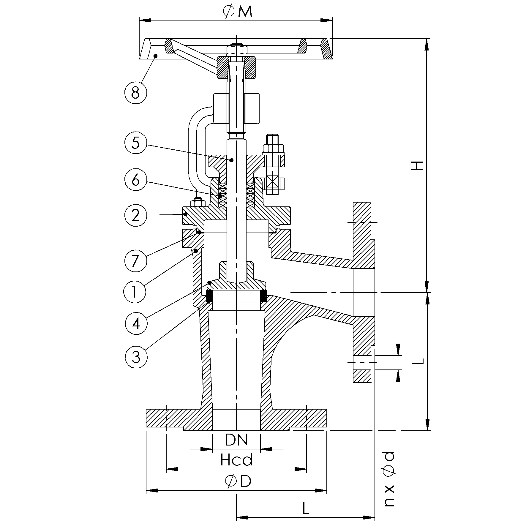 Globe Valve DN125 PN16 | Nor-Am Management LLC