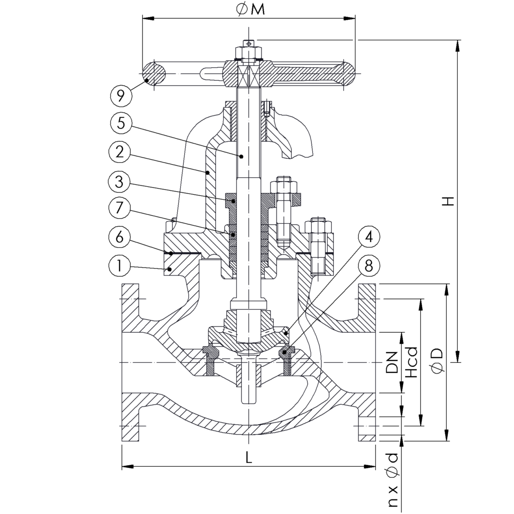 Globe Valve DN100 JIS 10K | Nor-Am Management LLC