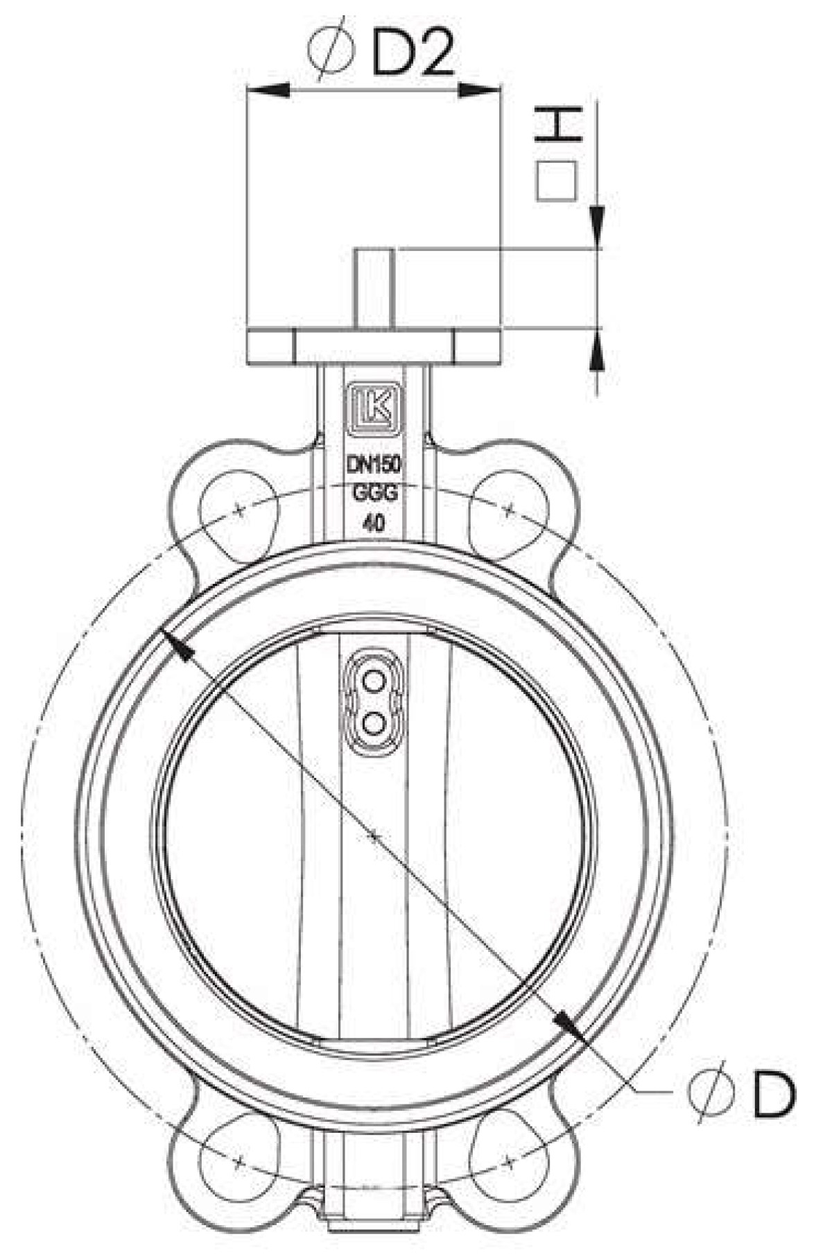 Butterfly Valve W DN450 JIS 5K | Nor-Am Management LLC