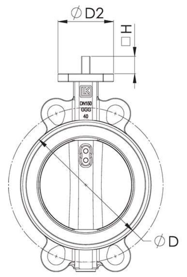 Butterfly Valve W DN80 PN16 | Nor-Am Management LLC