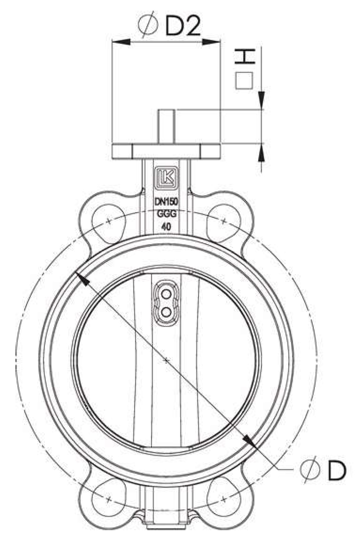 Butterfly Valve W DN150 JIS 5K | Nor-Am Management LLC