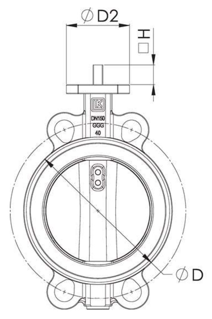 Butterfly Valve W DN500 JIS 10K | Nor-Am Management LLC