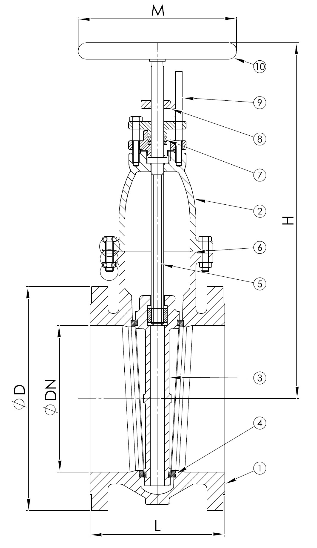 Gate Valve DN40 PN16 | Nor-Am Management LLC