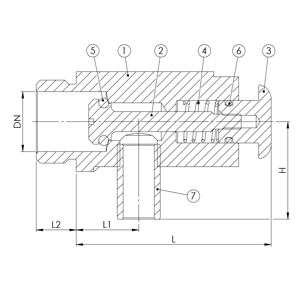 Push Button Drain Valve 1 ¼" PN16 (Copy) | Nor-Am Management LLC