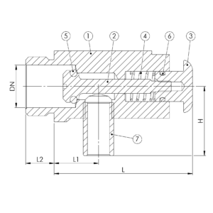 Push Button Drain Valve 1 ¼" PN16 (Copy) | Nor-Am Management LLC